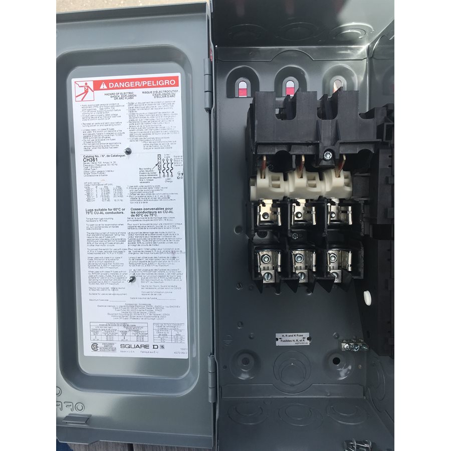 SECTIONNEUR 600V 30AMP 3 PHASES