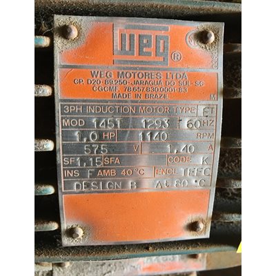 MOTEUR ÉLECTRIQUE 1HP 575V FRAME:145T