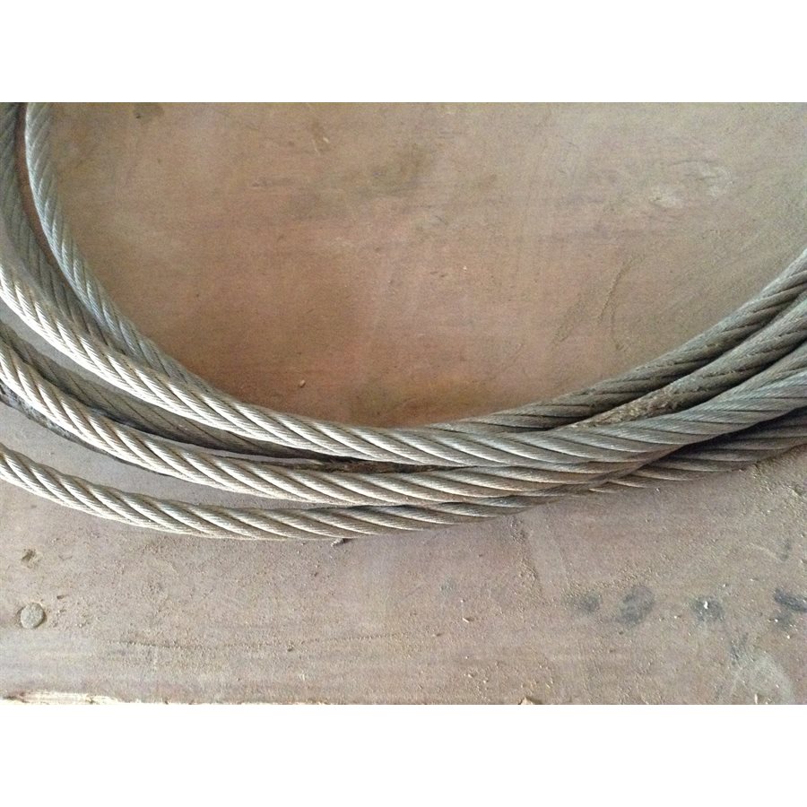 CABLE ACIER 5 / 16PO 30PI DE LONGUEUR AVEC OEILLET ($ / LBS)