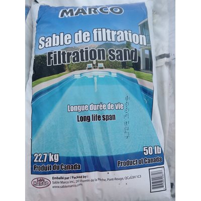 SABLE DE FILTRATION (SACS 22.7KG) 56X22.7KG / PAL
