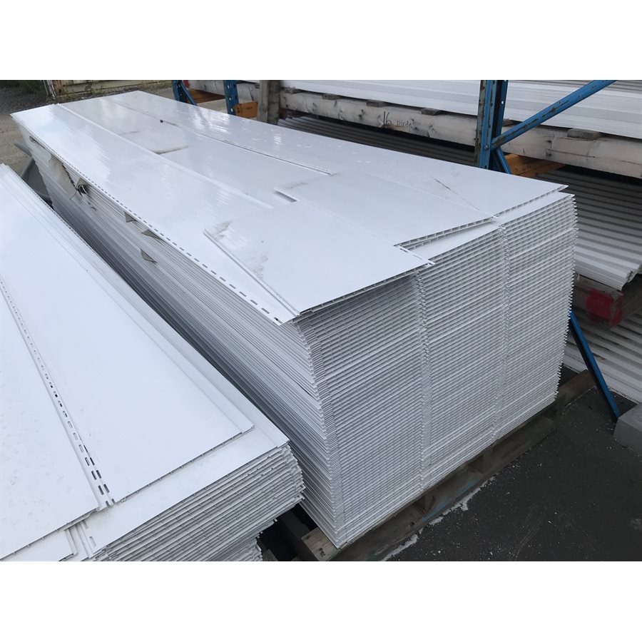 PANNEAU MURAL DE PVC BLANC 12PO X 10PI