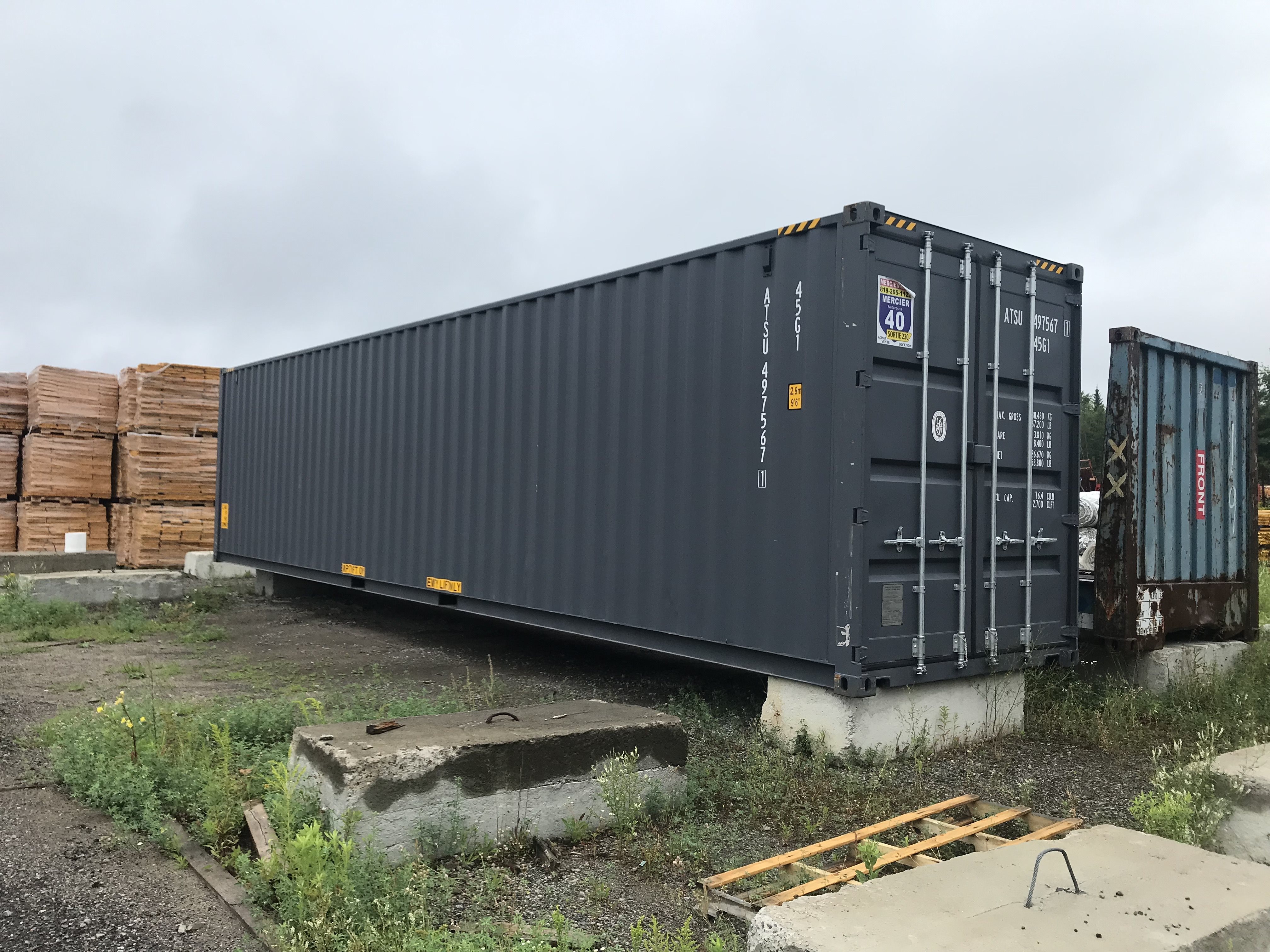 Info produit conteneur